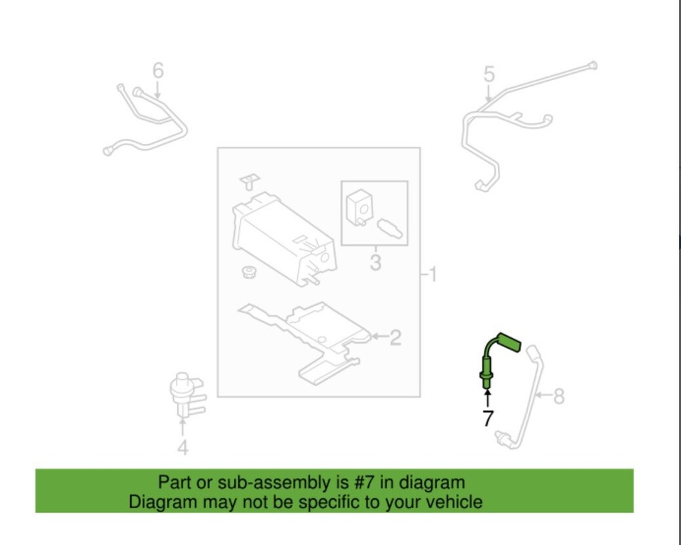 08-2012 Ford Motorcraft Genuine OEM Upstream Oxygen Sensor Taurus Flex ...