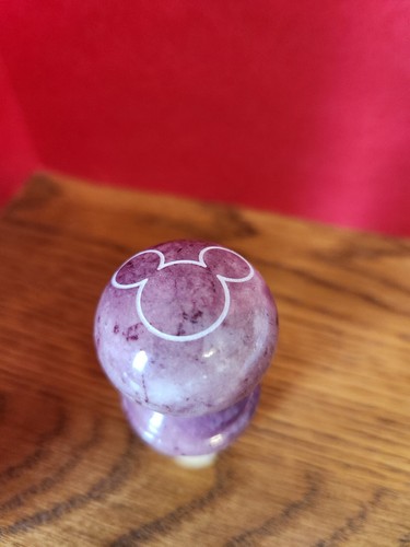 MICKEY MOUSE DISNEY ROUND GENIUNE ALABASTER EPOT LILAC WINE BOTTLE ...