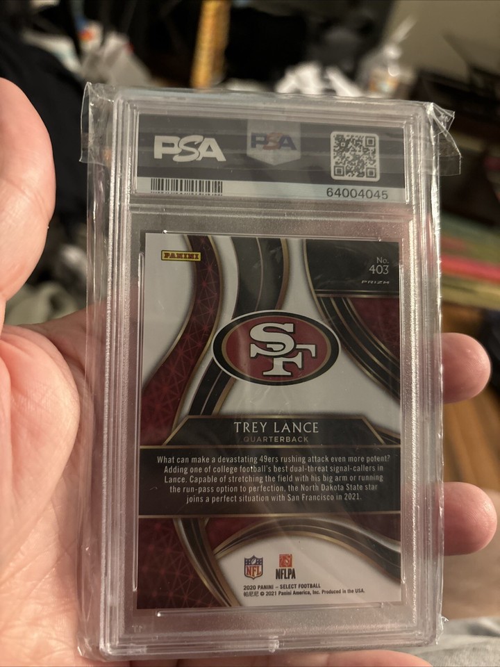 Trey Lance 2020 Panini Select 2021 XRC Prizm Redemption #403 PSA 10 GEM ...