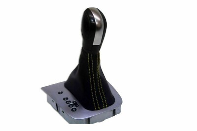 For 11-18 VW Jetta Vento Automatic Shift Boot Vinyl Yellow Stitch | eBay