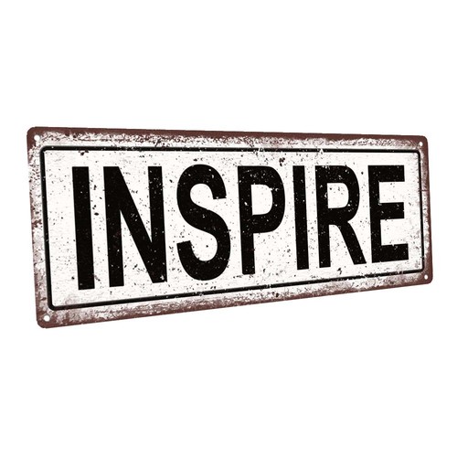 Inspire Metal Sign; Wall Decor for Office or Meeting Room | eBay