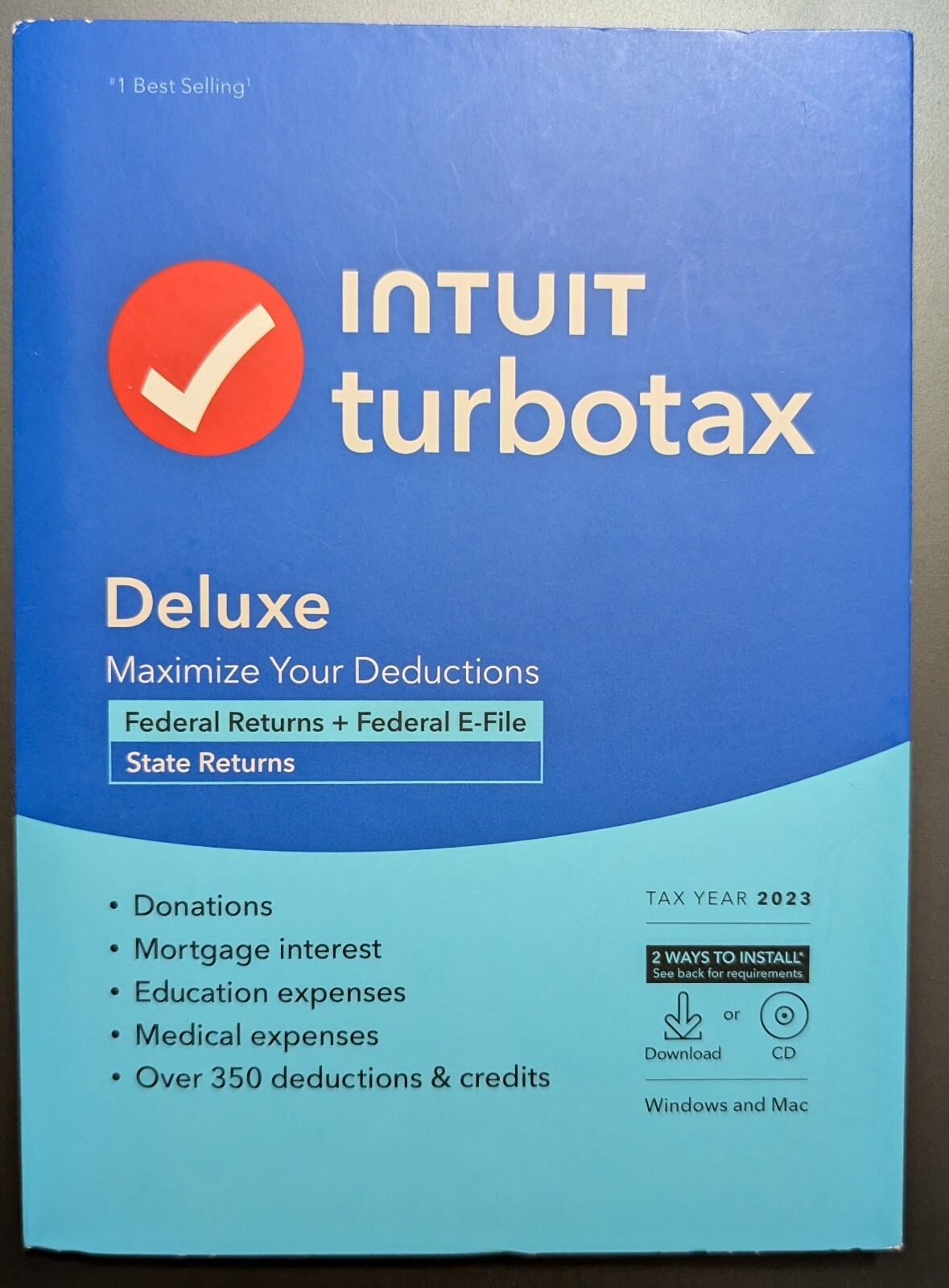 TurboTax Premier 2023 Federal + E-file + State For PC/Mac Disc Or ...