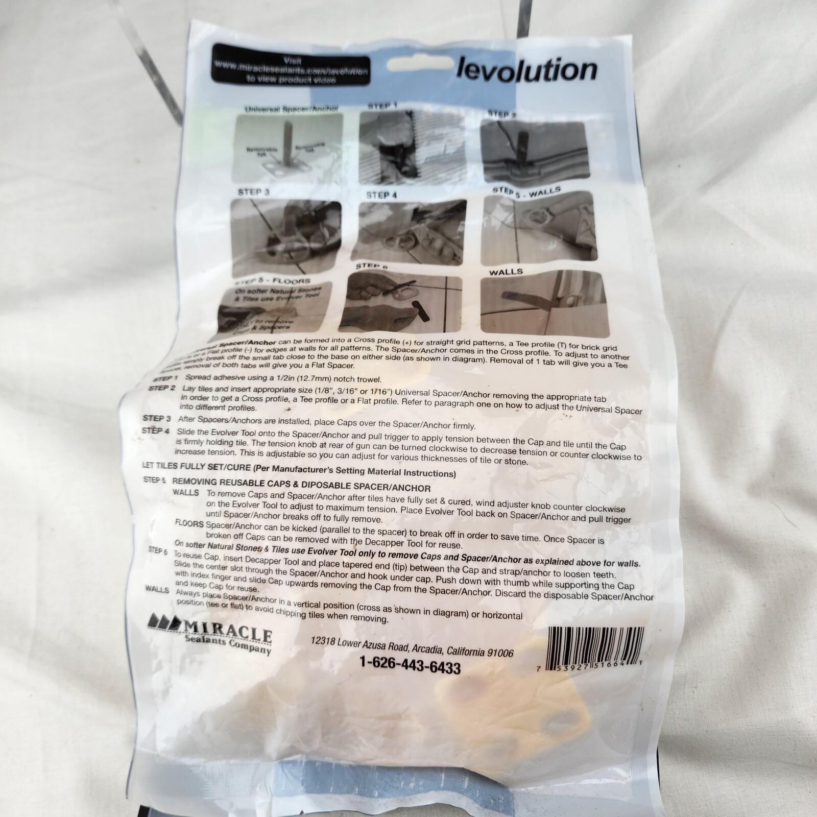 33 left Open Package Flat Spacer Part A Levolution Tile Leveling 33 ...