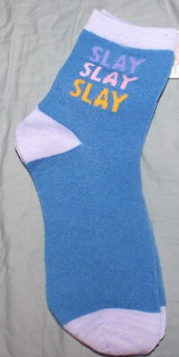 Women's Slay Slay Slay socks size 9-11 NEW | eBay