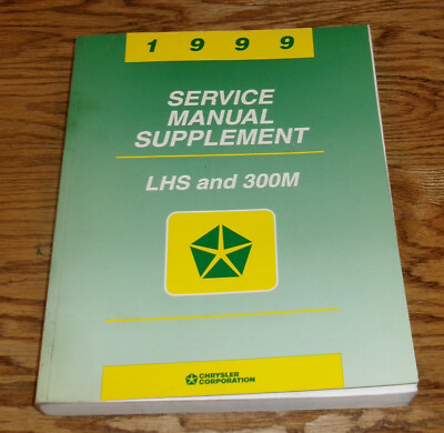 Original 1999 Chrysler LHS & 300M Shop Service Manual Supplement 99 | eBay