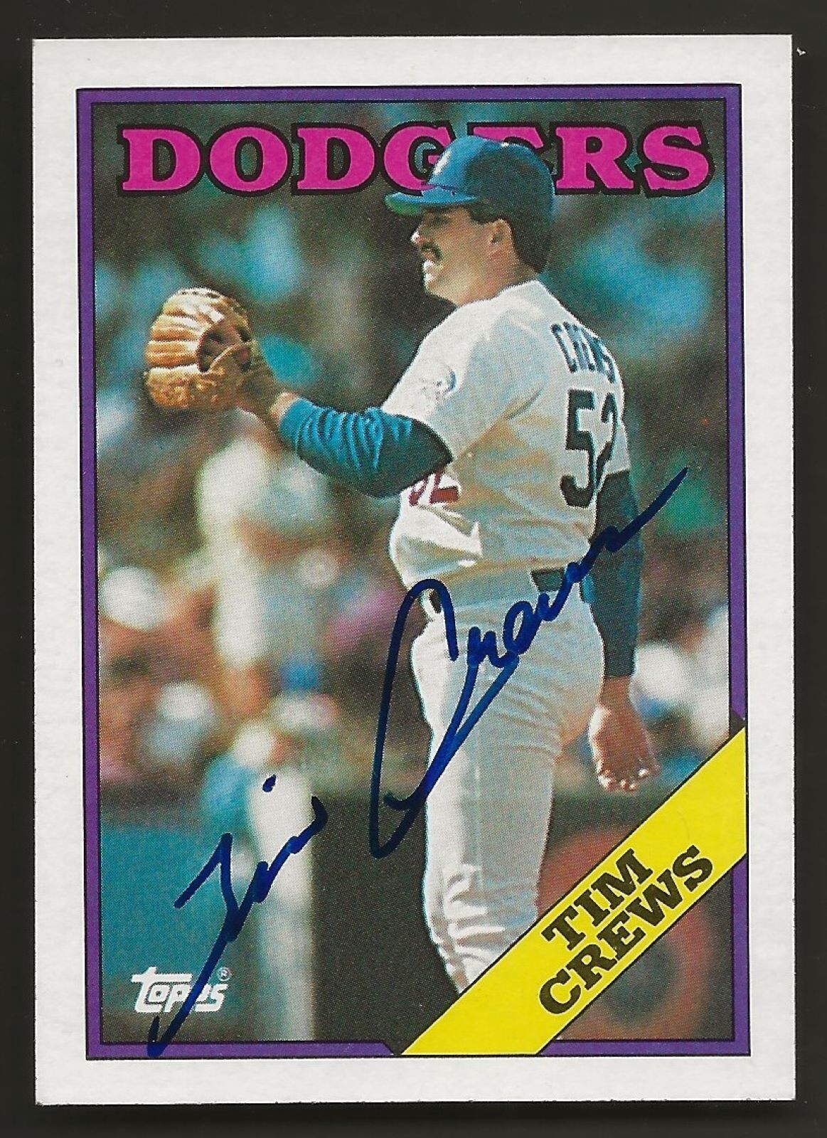 1988 Topps #57 Tim Crews Signed Autograph | eBay