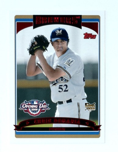 2006 Topps Opening Day #156 Chris Demaria Red Foil Milwaukee Brewers ...