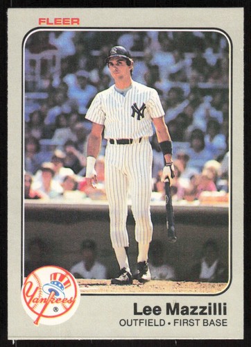 1983 Fleer Lee Mazzilli New York Yankees #387 | eBay