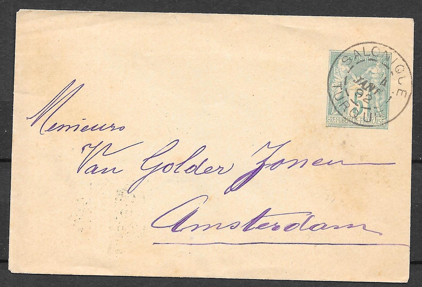 French Levant covers 1892 imprinted cover SALONIQUE | eBay
