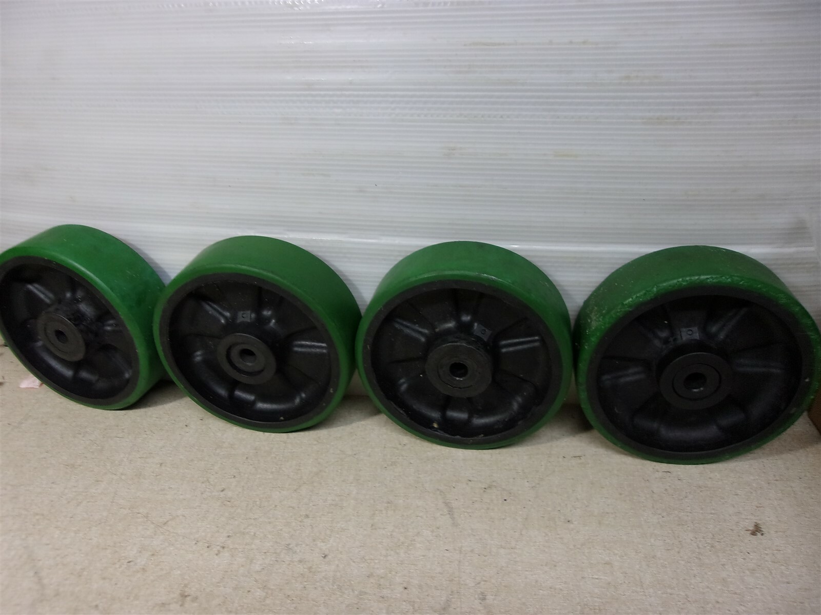 Hard Plastic 6" Wheel 1-3/8" Bore 1/2" Wide, Set of 4 *FREE SHIPPING ...