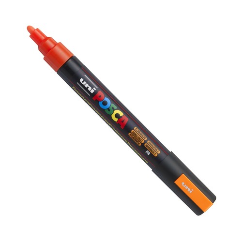 Posca Marker Fluorescent Orange PC5M Medium Conical Tip | eBay UK