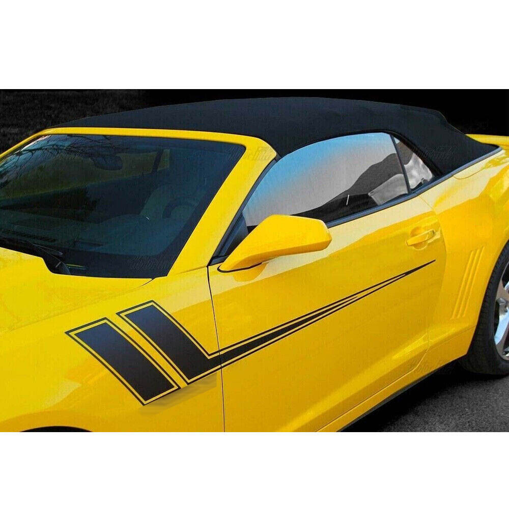 Universal Car Truck SUV Racing Stripes Front Hood Sticker Side Door ...