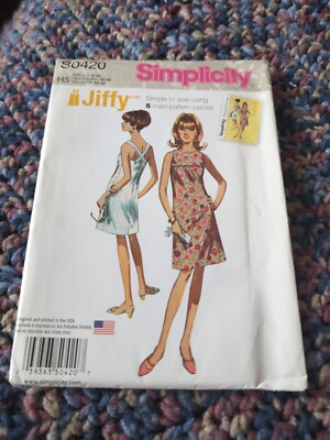 UNCUT FF Simplicity S0420 / 1101 Jiffy Easy Pattern Retro Sun Dress ...