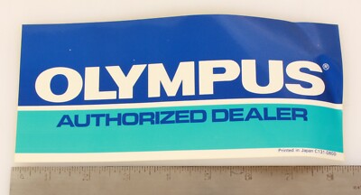 Vintage Olympus Authorized Dealer STICKER - NOS | eBay