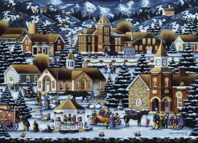 Jigsaw puzzle Explore America Alpine Utah Christmas 1000 piece NEW ...
