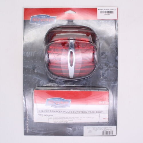 Kuryakyn Deluxe Panacea Taillight, Red Without License Light Part ...