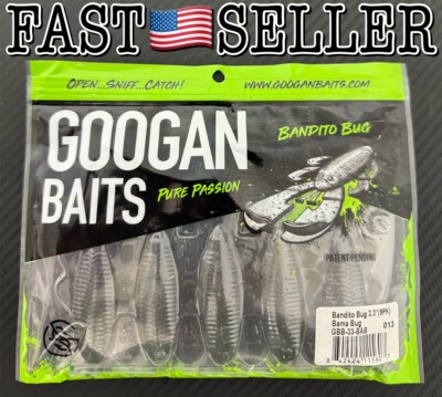 9-Pack Googan Baits BANDITO BUG 3.3” Soft Fishing Bait Lure, Bama Bug ...