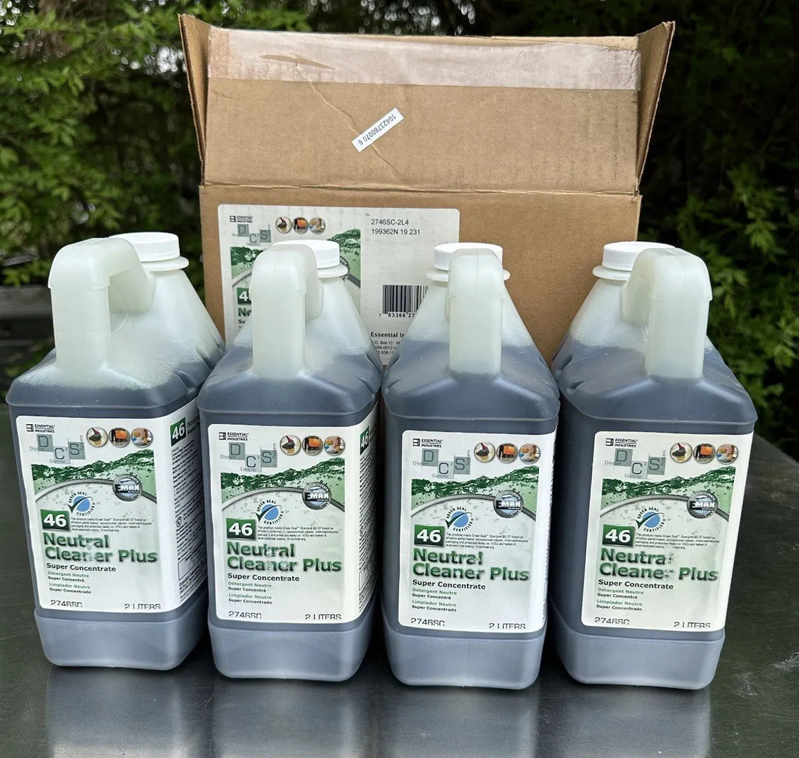 Box Of 4 Essentials Neutral Cleaner Plus #46 Concentrated - 2 Liter ...