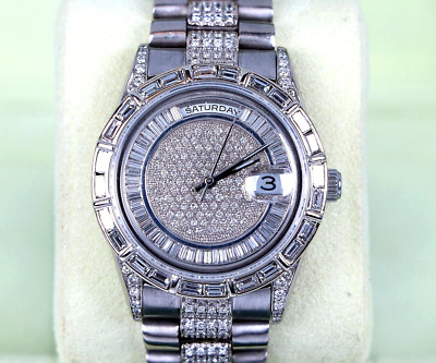 Rolex Presidential Day-Date 36mm 18k Gold Double Quickset AM Diamond ...