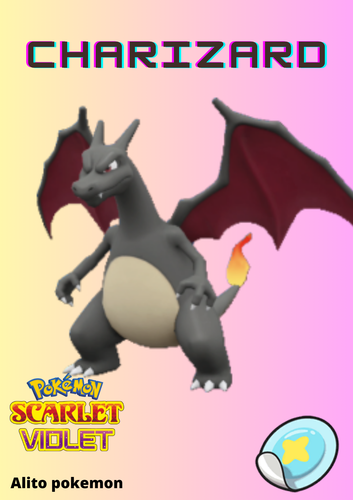 Charizard Shiny 6IV Competitive EVs Pokemon Scarlet & Violet | eBay