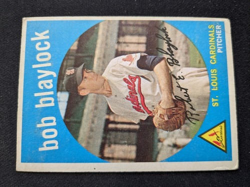 1959 Topps Baseball Card # 211 Bob Blaylock RC - St. Louis Cardinals (VG/EX) | eBay