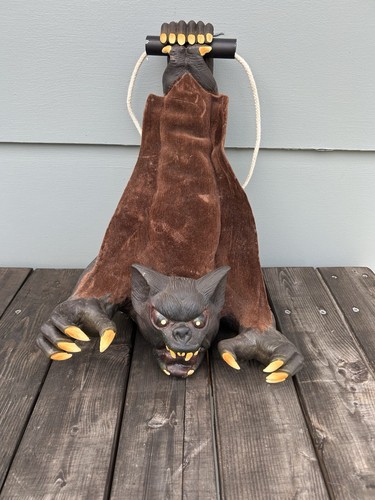 Vintage Hanging Rubber Vampire Bat – 14" Wall-Mount Horror Prop | eBay
