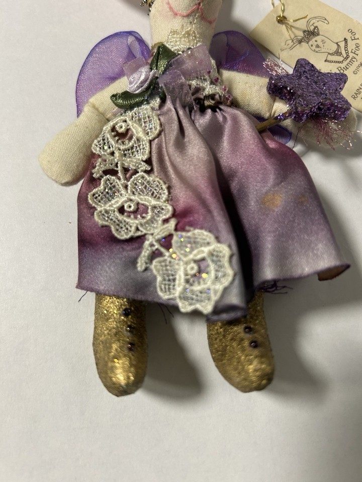 VINTAGE LITTLE BUNNY FOO FOO RAIN DEAR DESIGNS FAIRY ORNAMENT W/TAGS CHRISTMAS | eBay