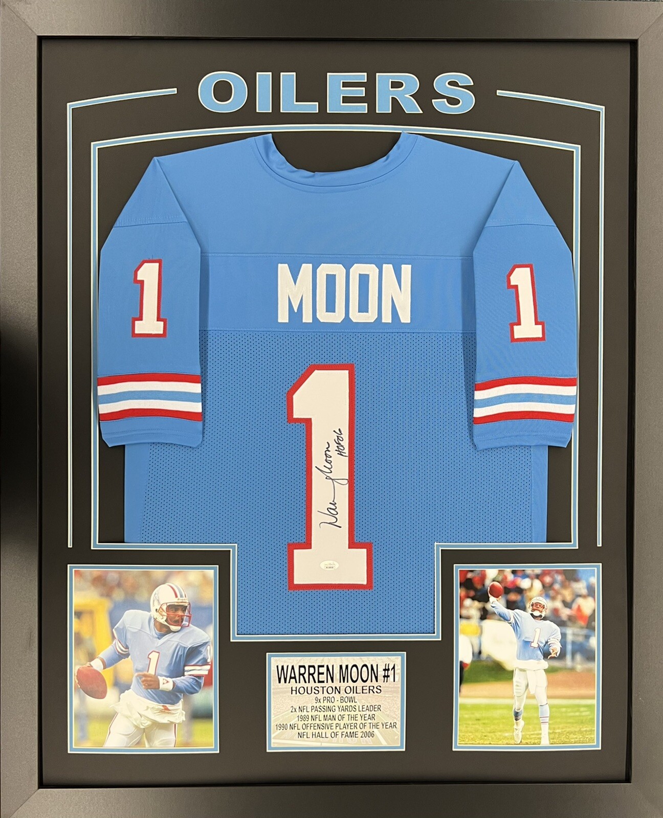 Warren Moon Autographed Memorabilia | Signed Photo, Jersey ...