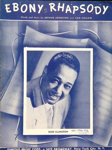 Ebony Rhapsody Sheet Music Duke Ellington Arthur Johnston Sam Coslow ...