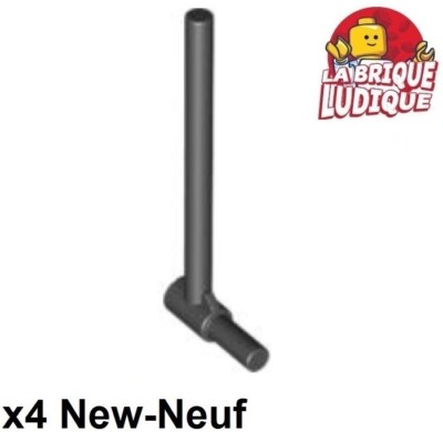 Lego 4x Bar 5L Handle Friction Ram Bent Black 87618 New | eBay