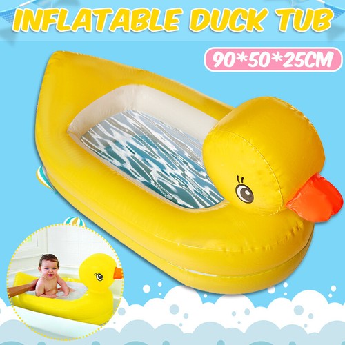 Inflatable Baby Bath Tub Infant Shower Travel Tub Portable Duck Shape ...
