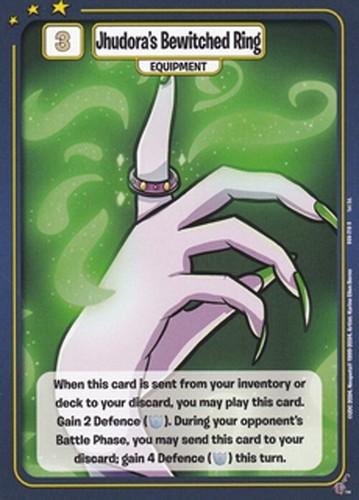 ⭐ Neopets Battledome TCG JHUDORA'S BEWITCHED RING DON-210 R by Upper ...