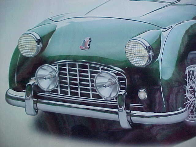 TRIUMPH TR3 BRITISH SPORTS CAR WALL SIGN 16" X 12" NOS MINT SEALED | eBay