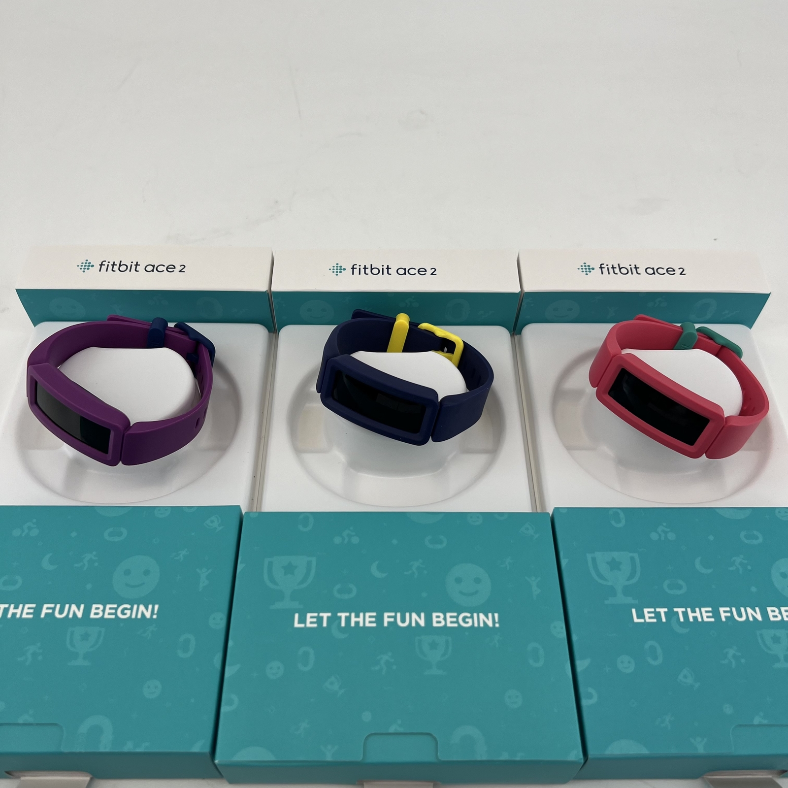 NEW Fitbit Ace 2 Purple/Red/Blue Activity Tracker for Kids FB414 In Box ...