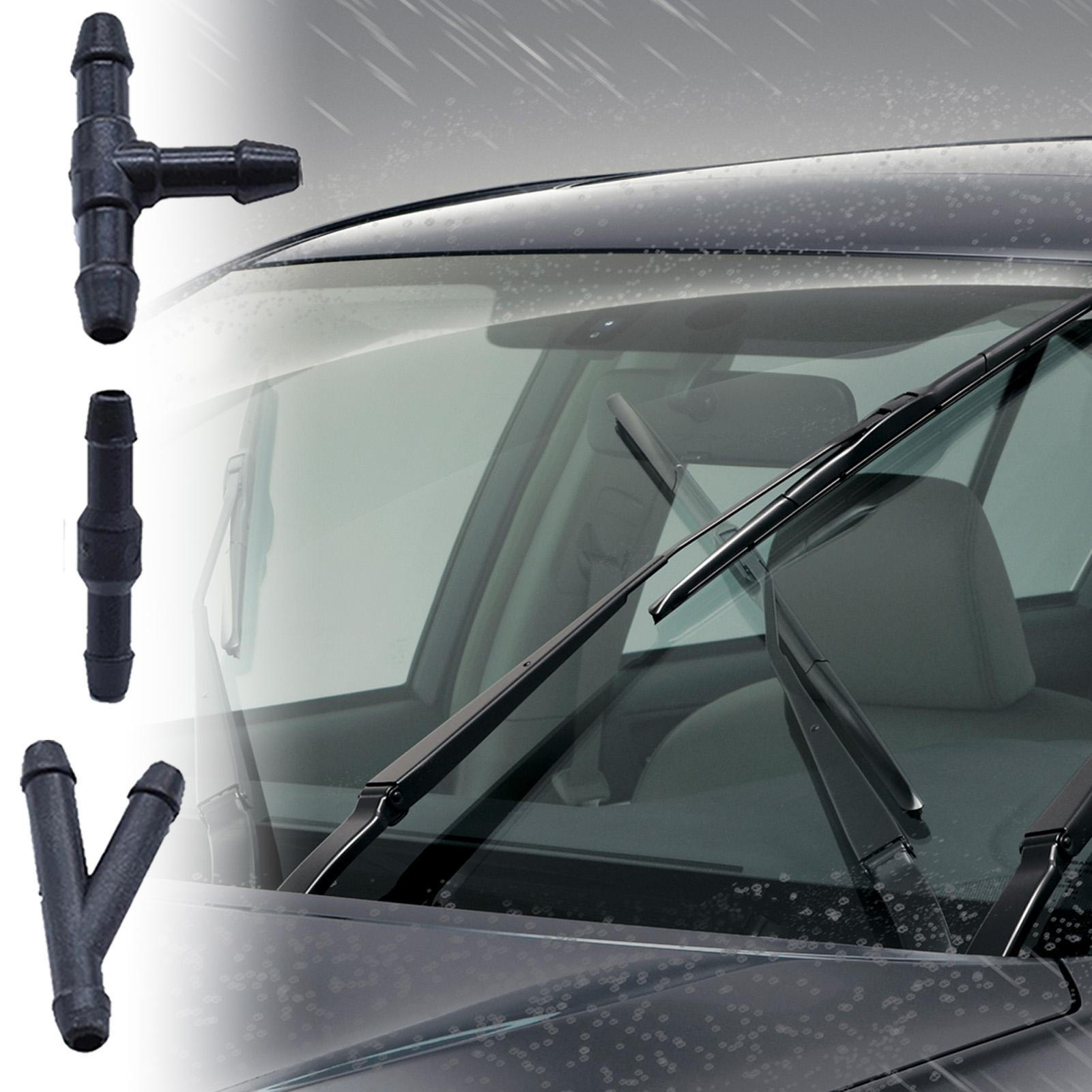 18pcs Universal T Type Y Type I Car Wiper Water Spray Pipe Joint Type ...