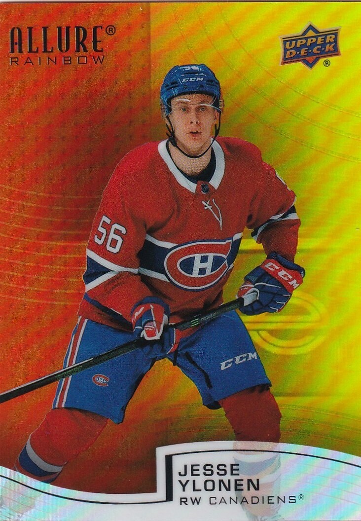 🏒 21-22 ALLURE RAINBOW ORANGE / YELLOW - JESSE YLONEN #R-22 MONTREAL ...