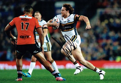 Anthony MULLALLY 2018 Leeds Rhinos Rugby Signed Autograph 12x8 Photo 2 ...