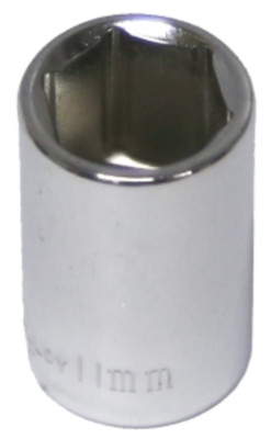 11mm x 1/4"Drive Sockets (Metric Sizes 6 & 12 Point) T&E Tools 52211 ...