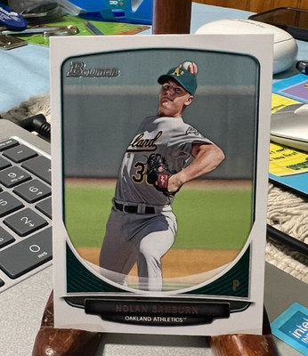 Nolan Sanburn Baseball Card #BP48 2013 Bowman Oakland Athletics | eBay