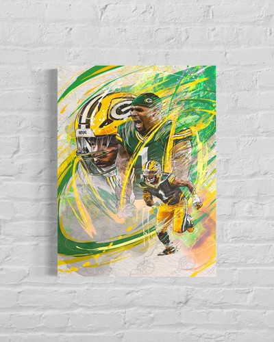 Micah Parsons Print CANVAS | Green Bay Packers | Sports Wall Art | Wall ...