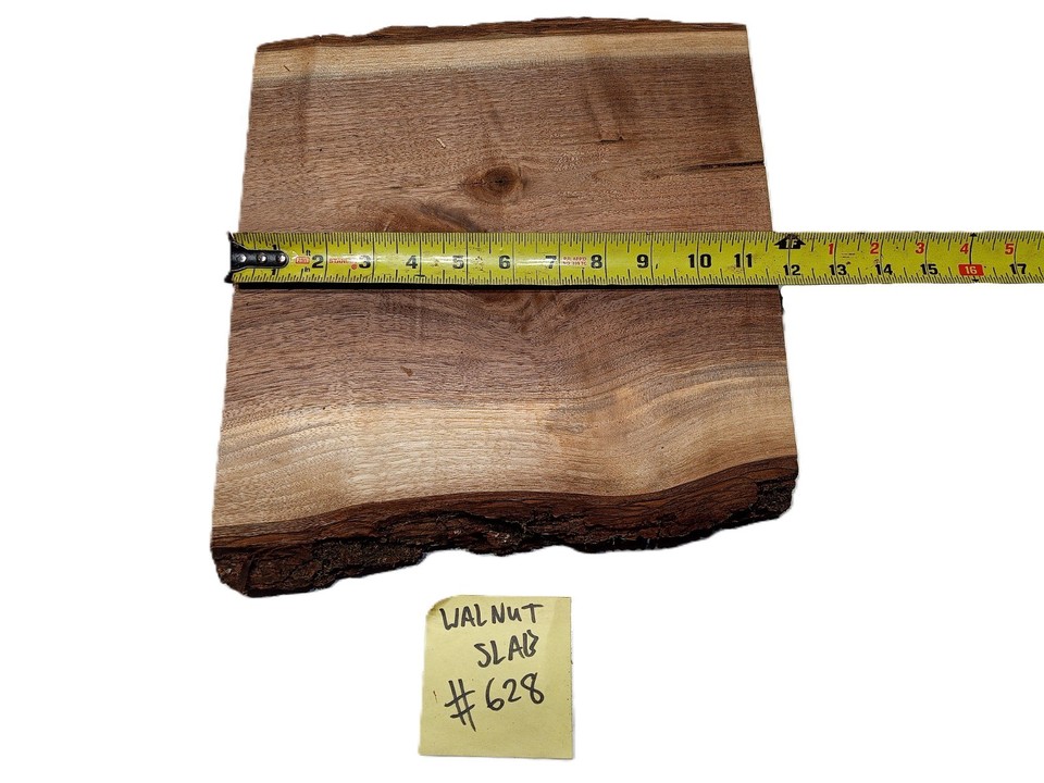 1 Live Edge Black Walnut Wood Slab Outer Log Cut Kiln Dried Planed ...