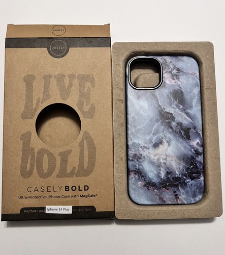 Casely Classic Deep Sea Blue Marble iPhone 14 Plus Case with MagSafe | eBay