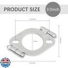 3 Inch Split Flange Repair Kit with 2 Bolts,Carbon Steel Flat Oval ...