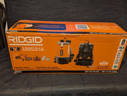 RIDGID 6 Qt. (1.5 Gal.) NXT Backpack Vacuum Cleaner HDB600 | eBay