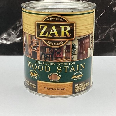 ZAR AMBER 129 VARNISH Oil Based Interior Wood Stain Quart Can | eBay