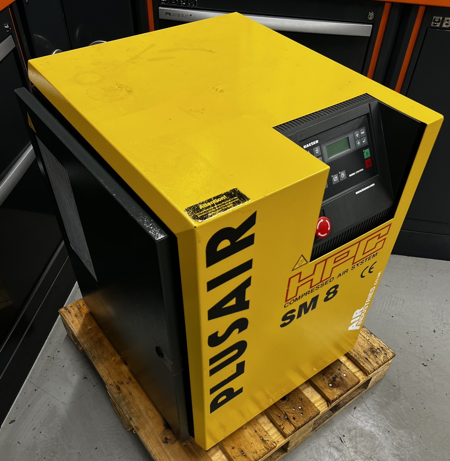 HPC / Kaeser SM8 Floor Mounted Rotary Screw Compressor 5.5Kw! 28.8Cfm ...