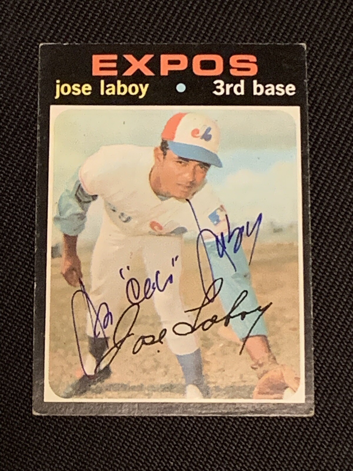 JOSE "COCO" LABOY 1971 TOPPS SIGNED AUTOGRAPHED CARD #132 EXPOS | eBay