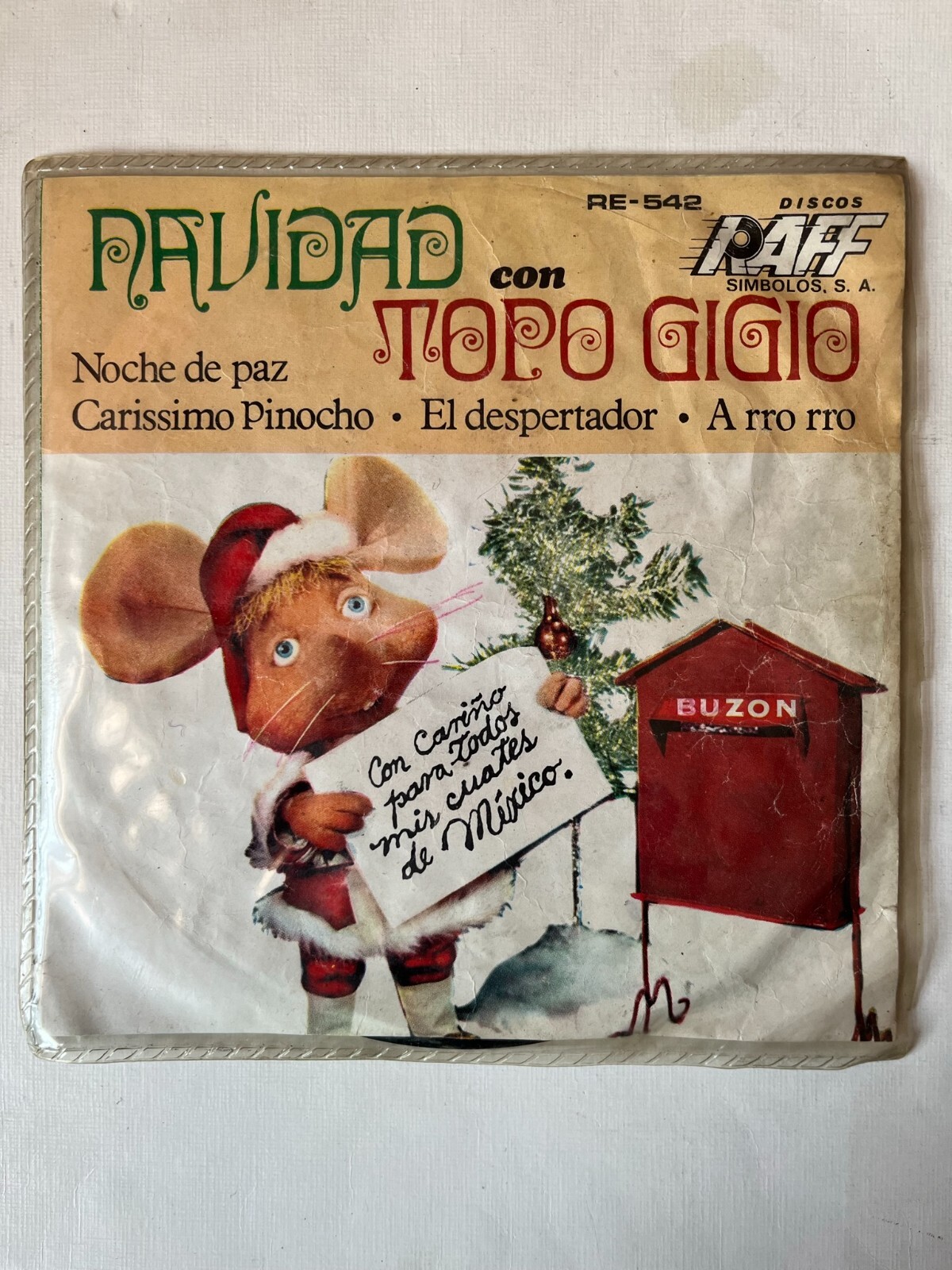 Vintage Mexican NAVIDAD CON TOPO GIGIO Mouse Christmas 45 rpm LP from ...
