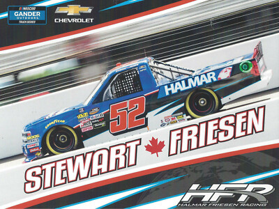 2019 STEWART FRIESEN "HALMAR" #52 NASCAR GANDER OUTDOOR TRUCK POSTCARD ...