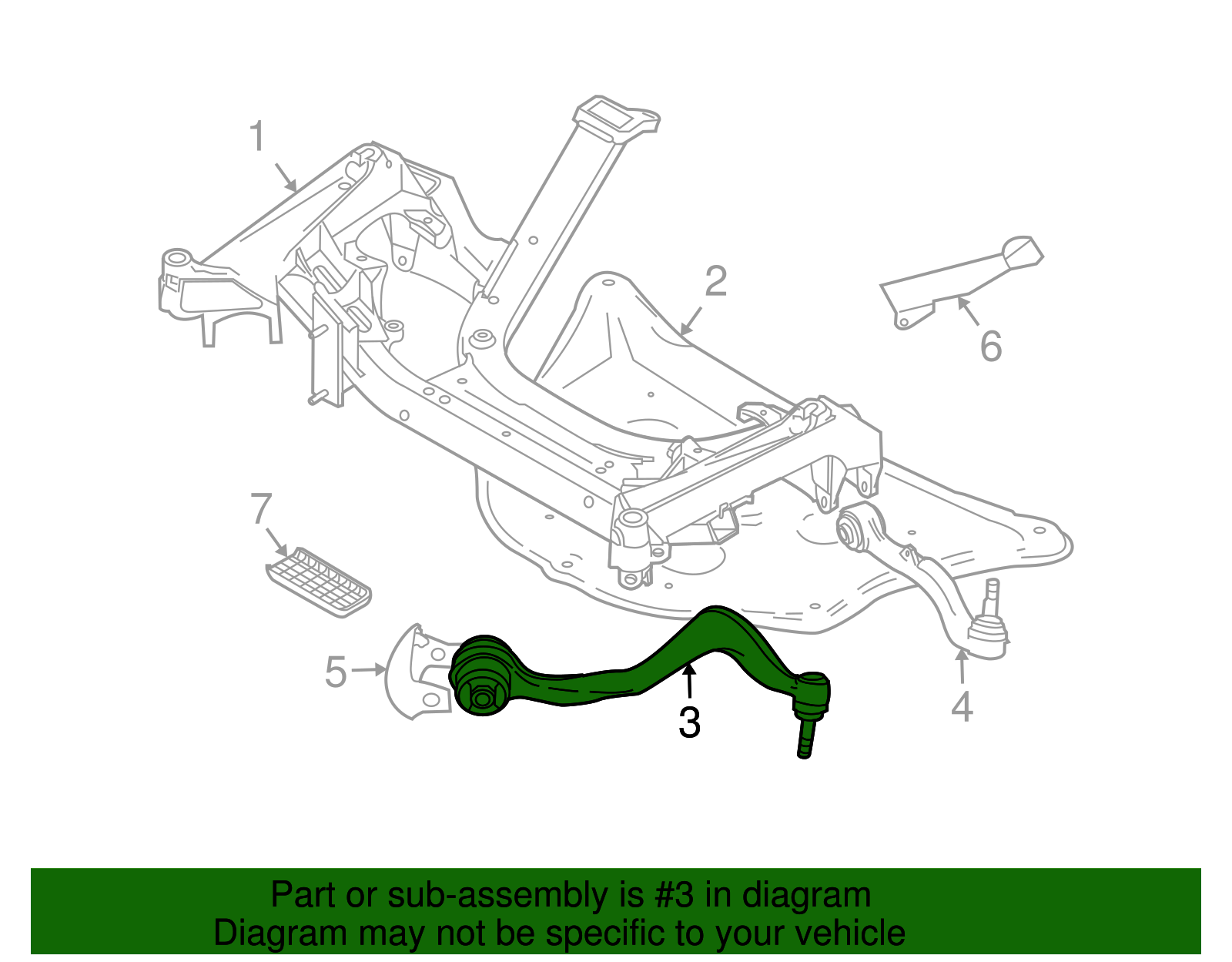 BMW E65 745 Left Front Lower Control Arm Driver Side 31126774831 OEM ...